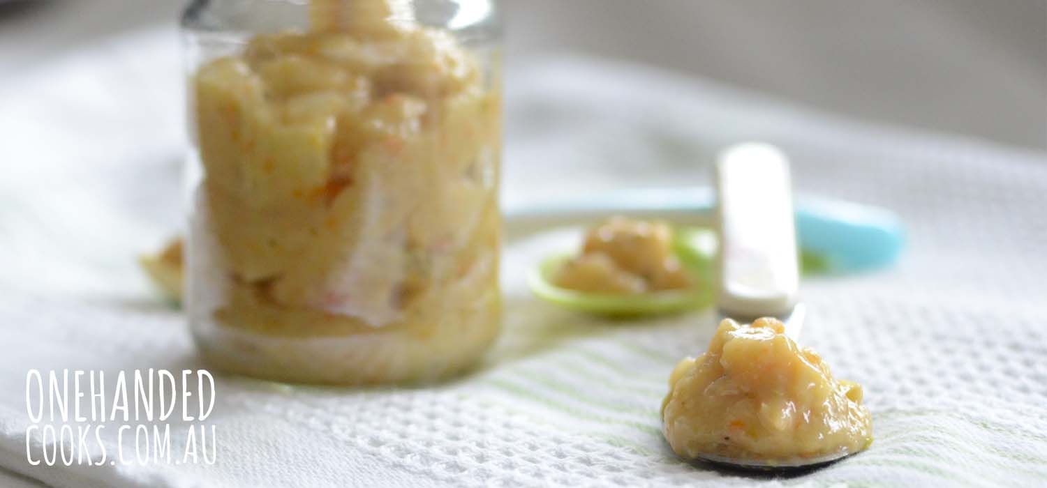 Squashed Chicken For Babies - One Handed Cooks