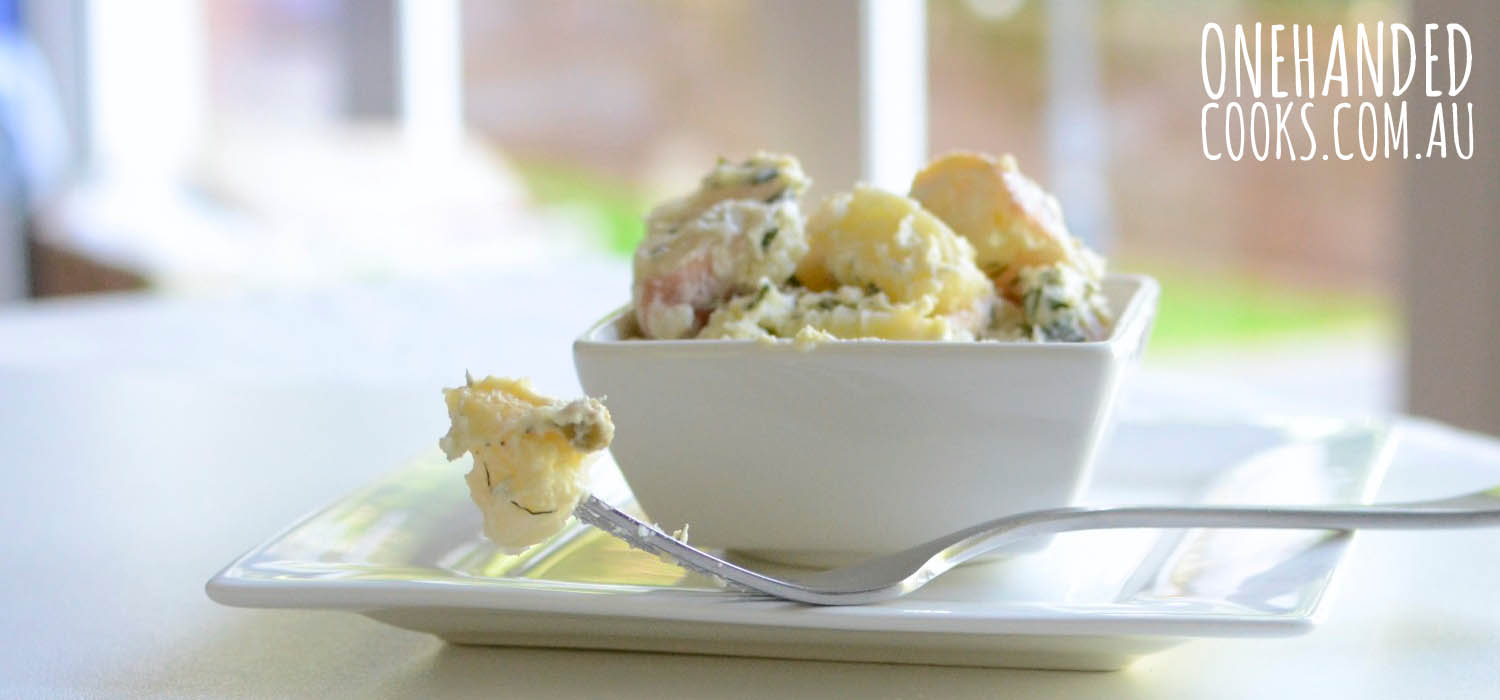 Herb Potato Salad - One Handed Cooks