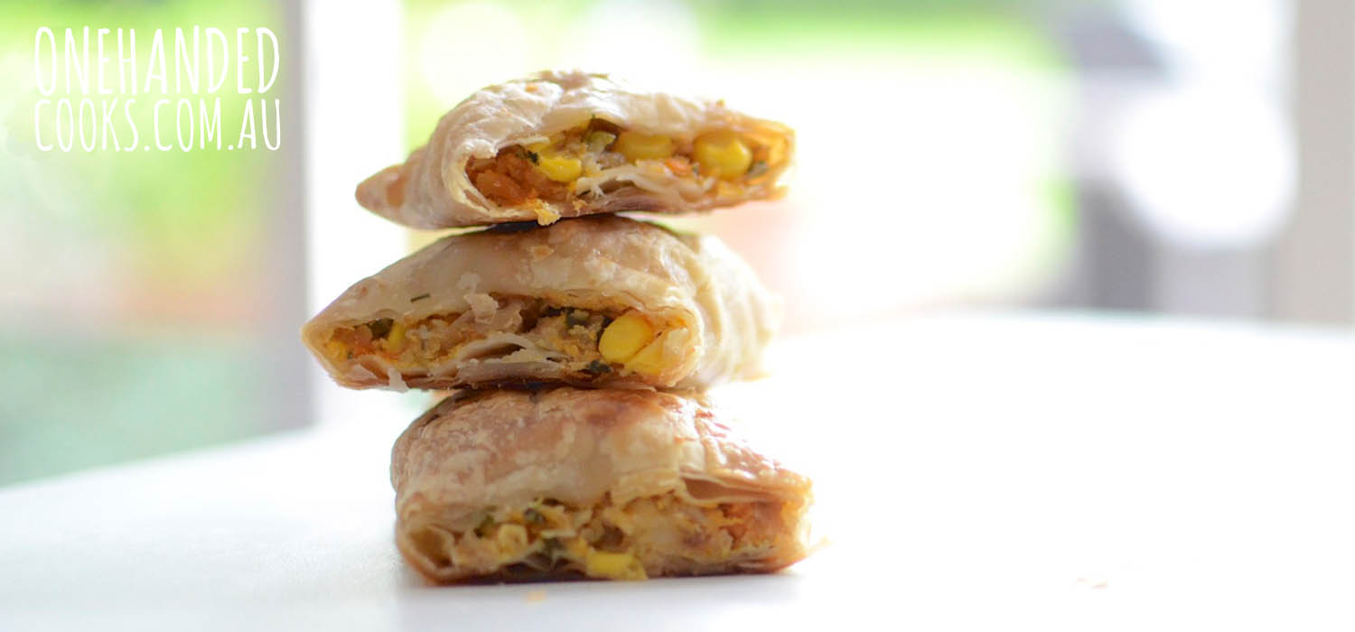 Vegetable Sausage Rolls - One Handed Cooks