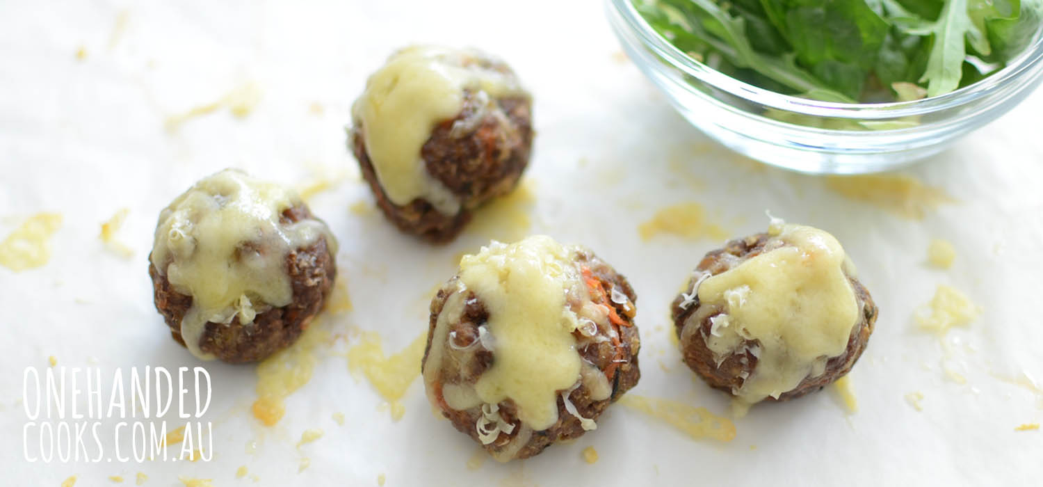 Power Meatballs - One Handed Cooks