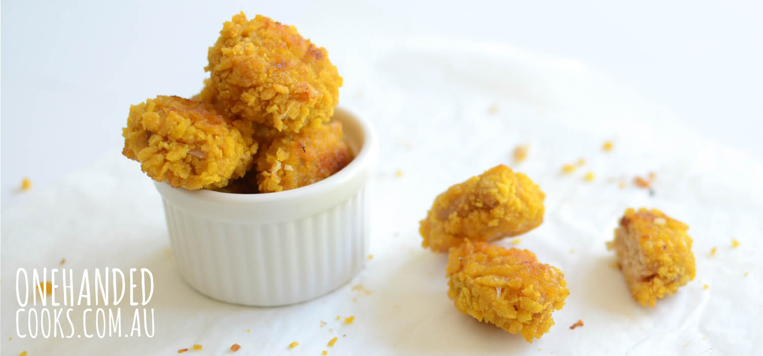 Chicken and Cannellini Bean Nuggets - One Handed Cooks