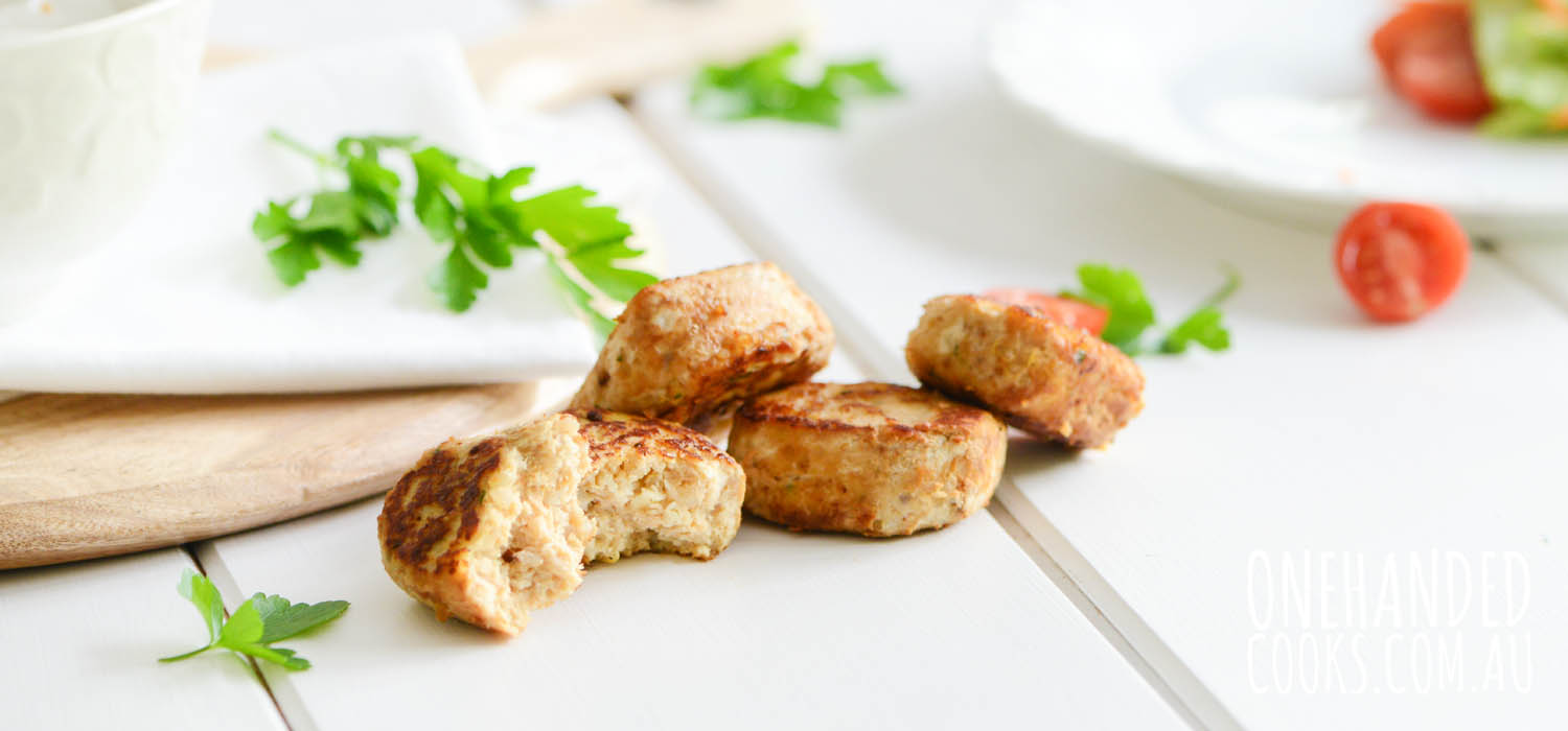 Chicken, Sweet Potato & Apple Nuggets - One Handed Cooks