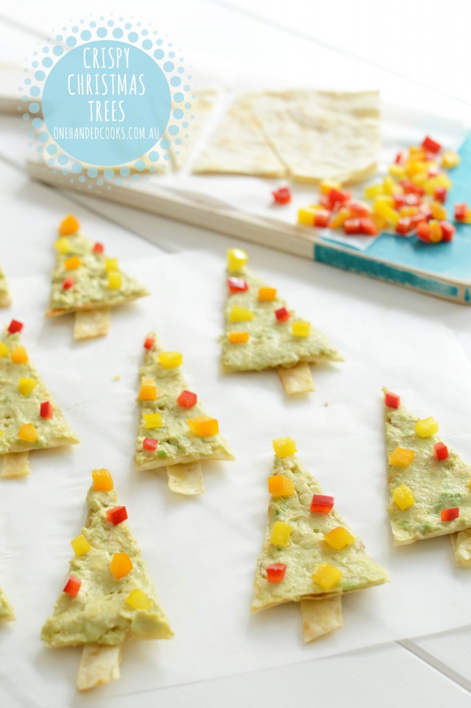Crispy Cheesy Christmas Trees - One Handed Cooks