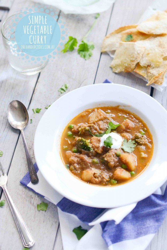 One Pot Wonder: Simple Vegetable Curry For Kids - One Handed Cooks