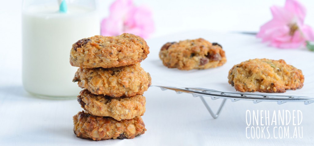 Sesame and vanilla muesli Biscuits 2 - One Handed Cooks