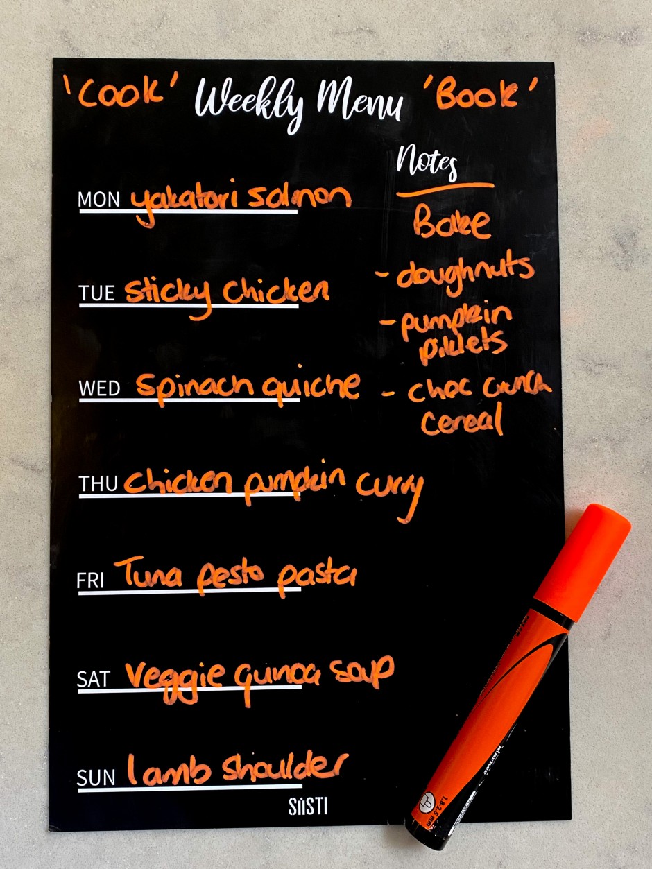 7-Day Cook The Books Meal Plan - One Handed Cooks